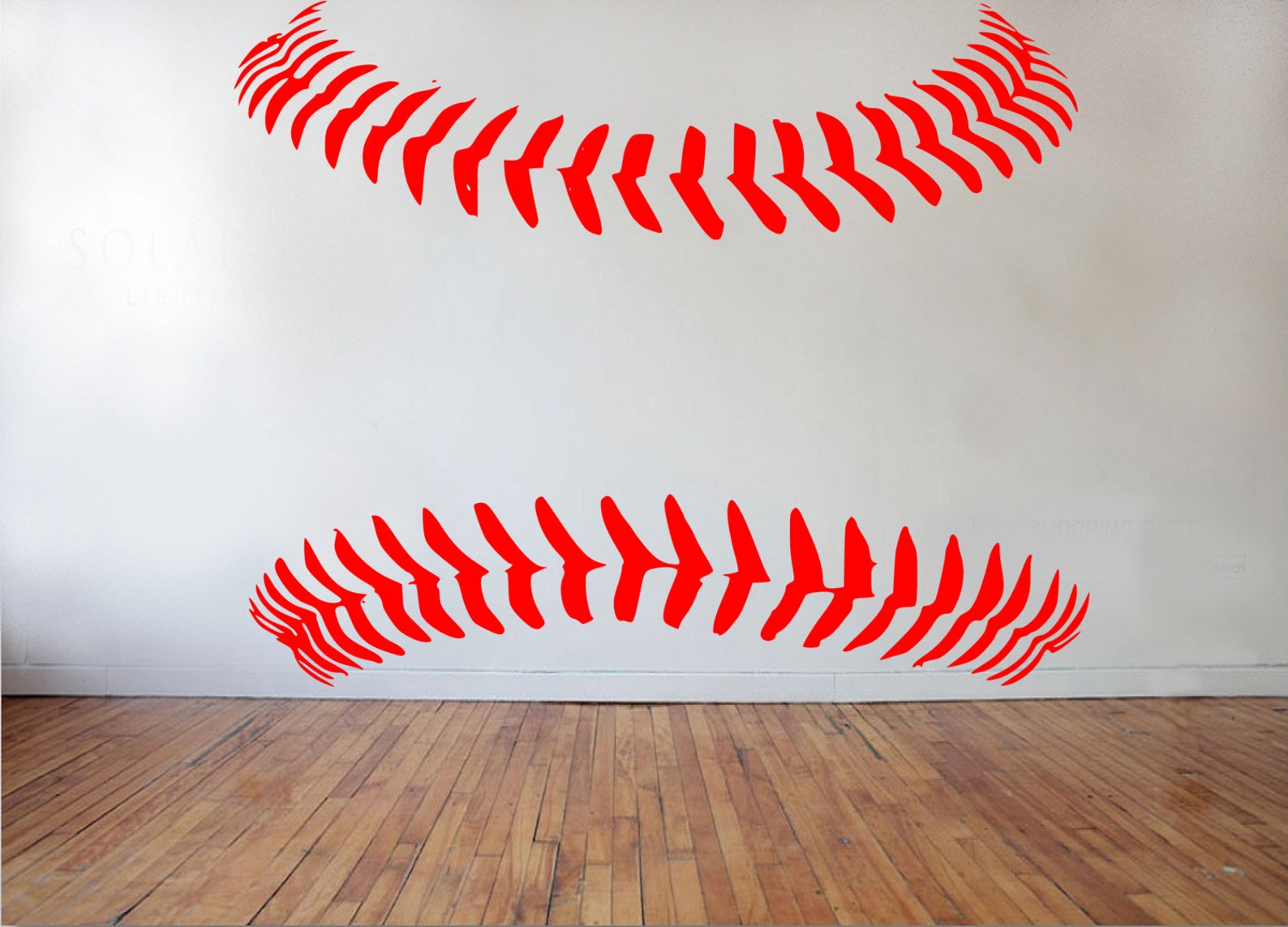 Baseball Softball Laces Wall Decal - Baseball Laces Decal - Large ...