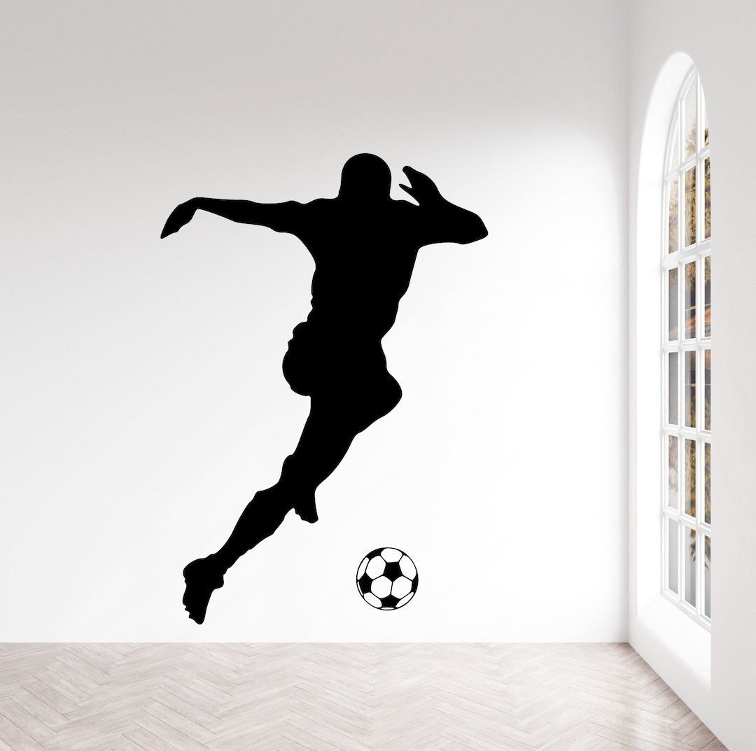 Soccer Player Wall Decal - Soccer Decal - Soccer Wall Art - Futbol ...