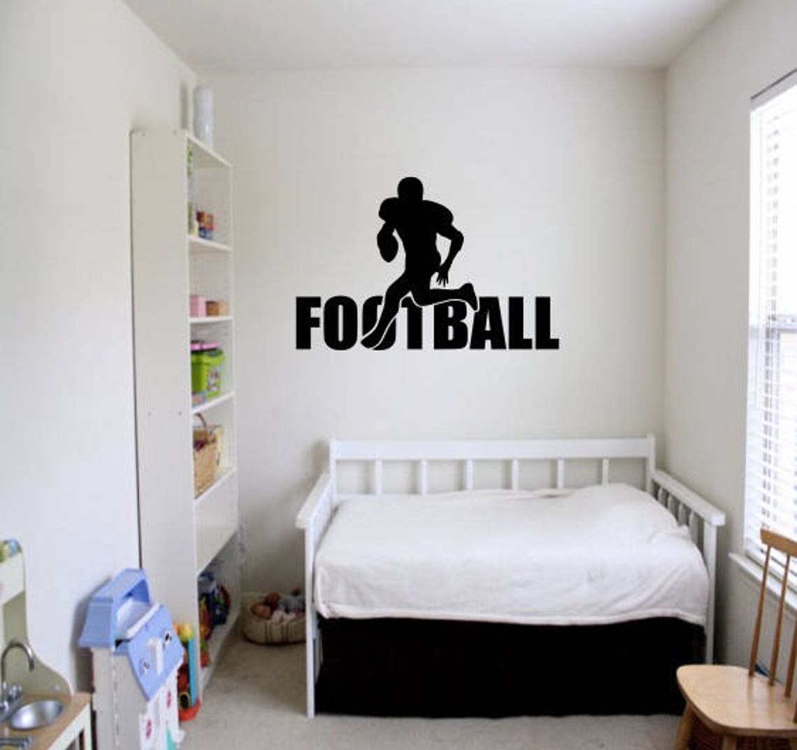 Large Football Decal Boys Room Decor Football Decal | Etsy