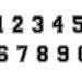 Jersey Number Sports Decal Vinyl Numbers, Sports Numbers, Number Decals ...