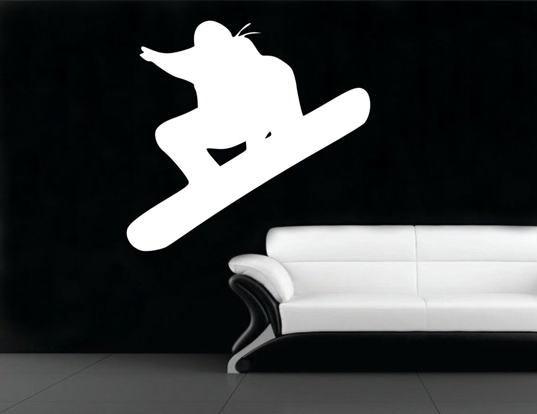 Snowboarder Wall Decal - Snowboarding Decor, Snowboarding Wall Decal ...