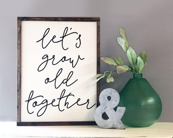 Grow old together | Etsy