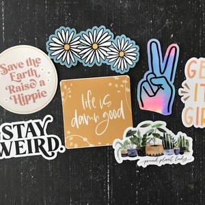 Daisies Flower Power 90s Sticker Waterproof, Vinyl, Cute Sticker ...