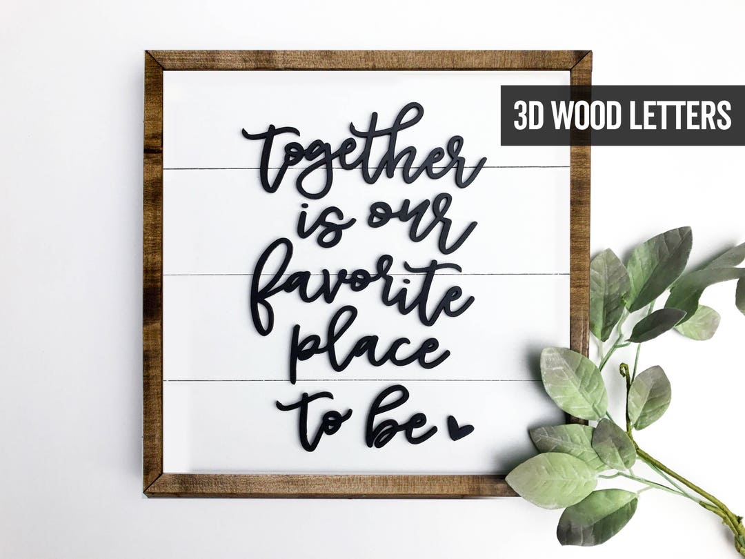 Shiplap Sign Together is Our Favorite Place Wood Sign - Etsy