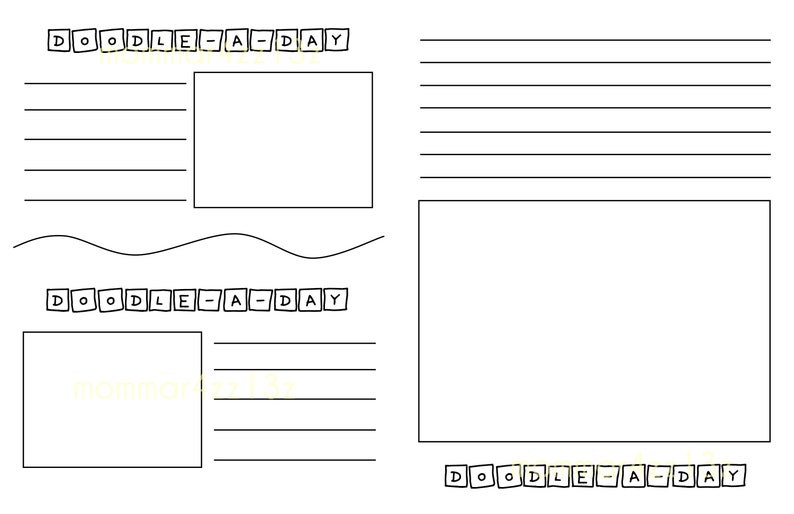 Doodle a Day Printable Artist Journal - Etsy