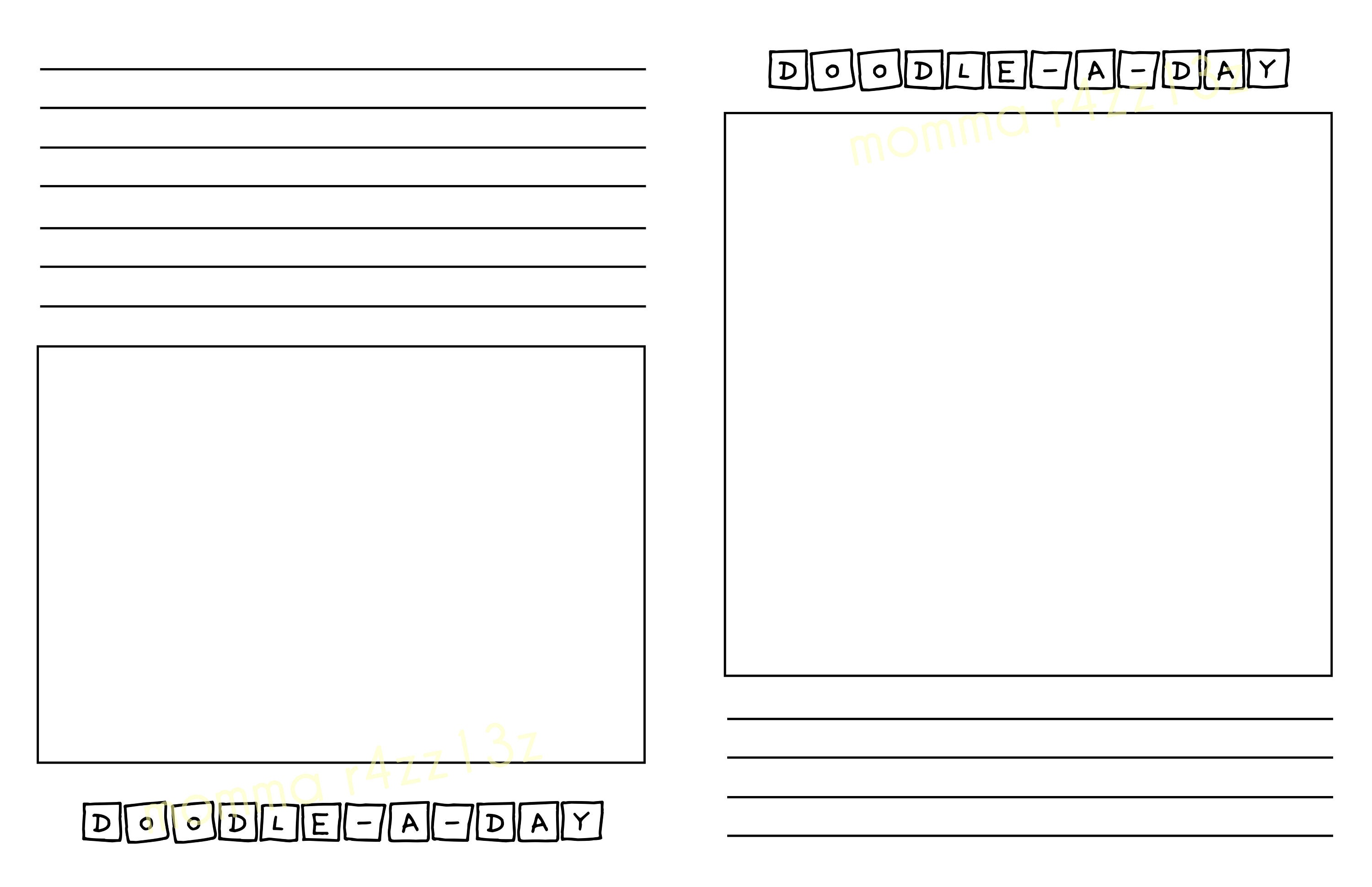 Doodle a Day Printable Artist Journal - Etsy