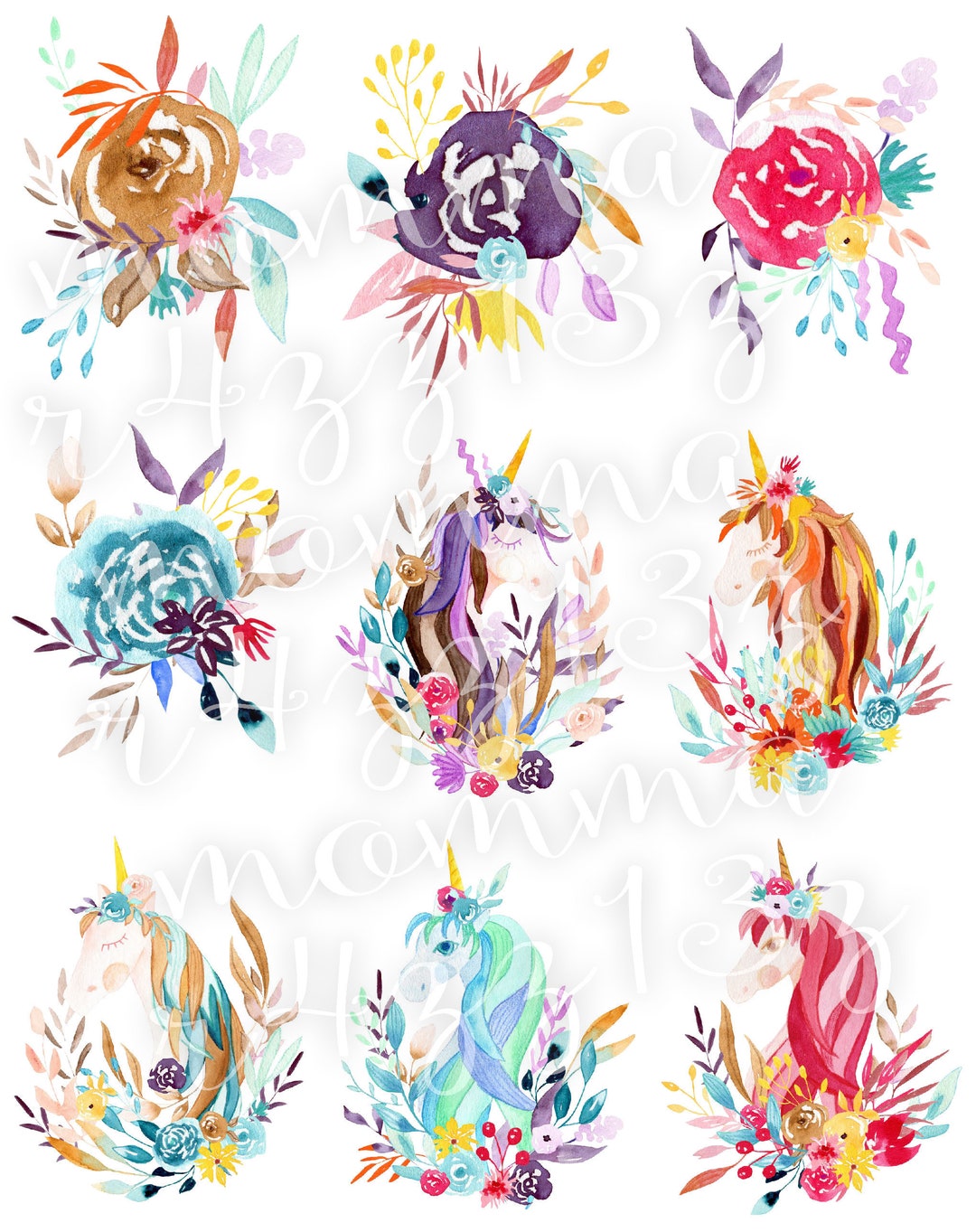 Digital Downloadable Unicorn Match Game - Etsy