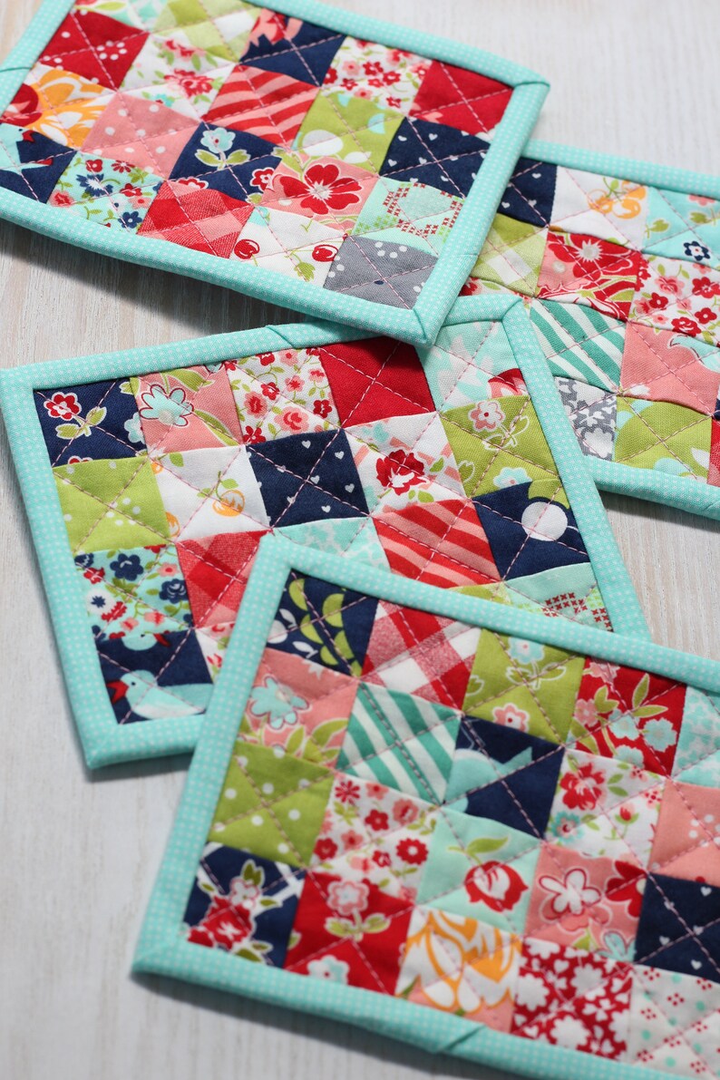 Square Pattern Coaster - Etsy