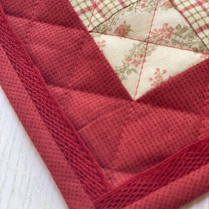 Red Lace Ribbon Mini Quilt - Etsy