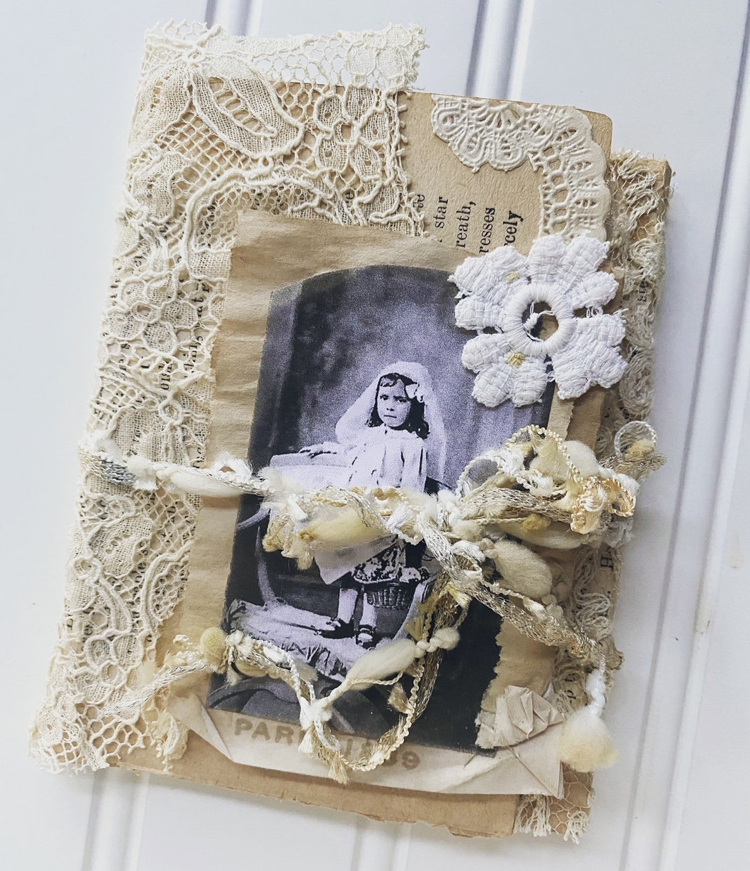 Shabby Mini Junk Journal, Handmade, Ephemera, Scrap Journal - Etsy