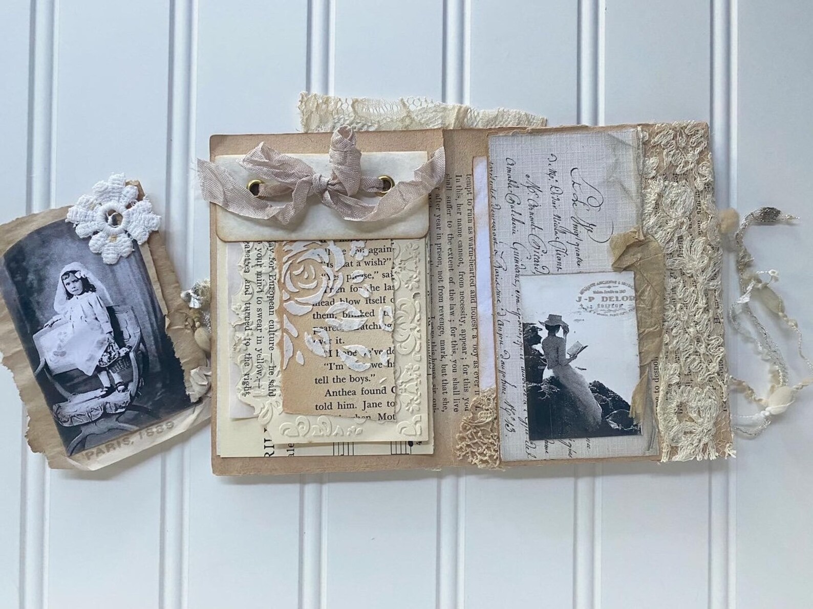 Shabby Mini Junk Journal, Handmade, Ephemera, Scrap Journal - Etsy