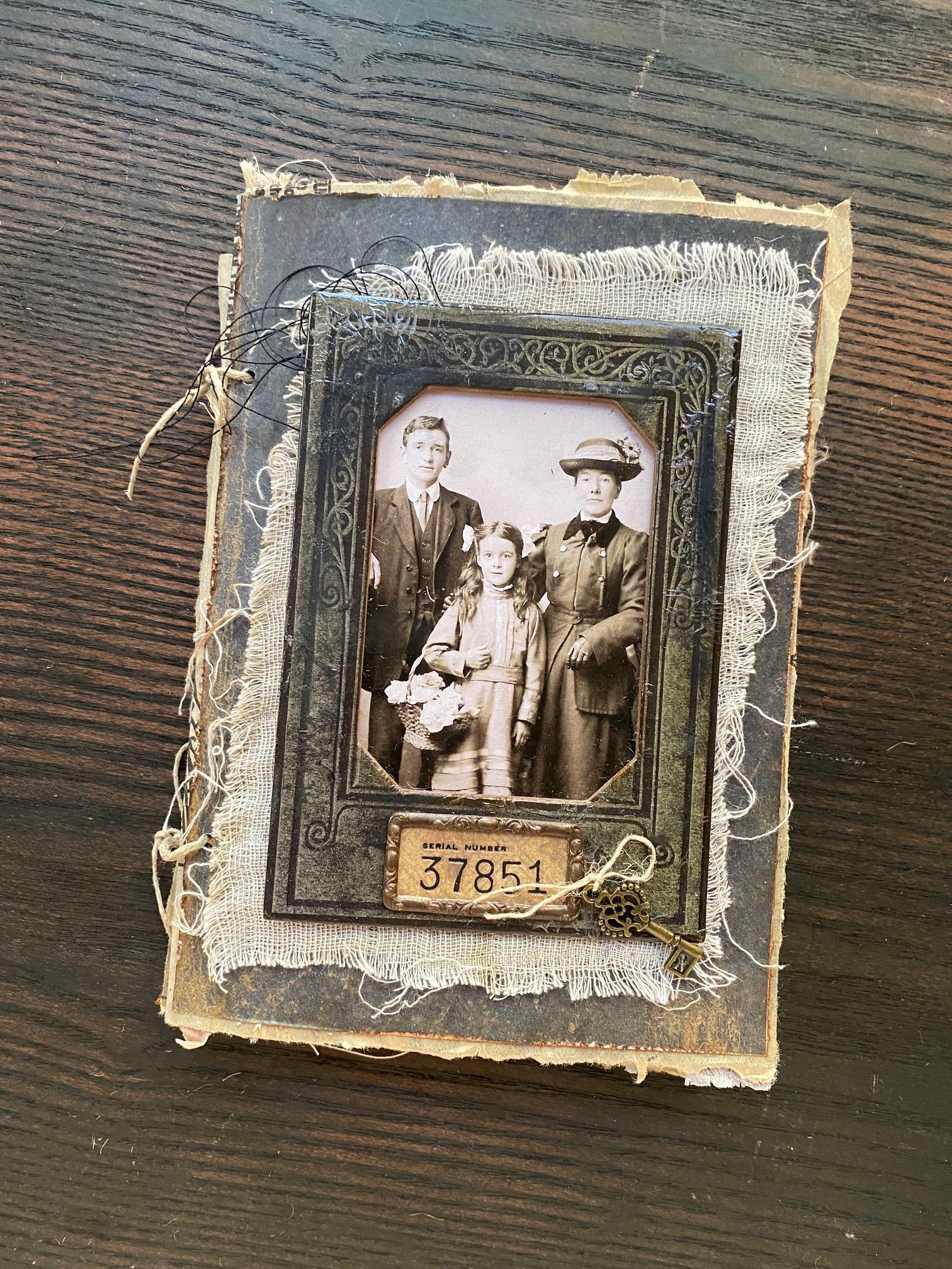 Tie-bound Handmade Junk Journal With Vintage Ephemera - Etsy