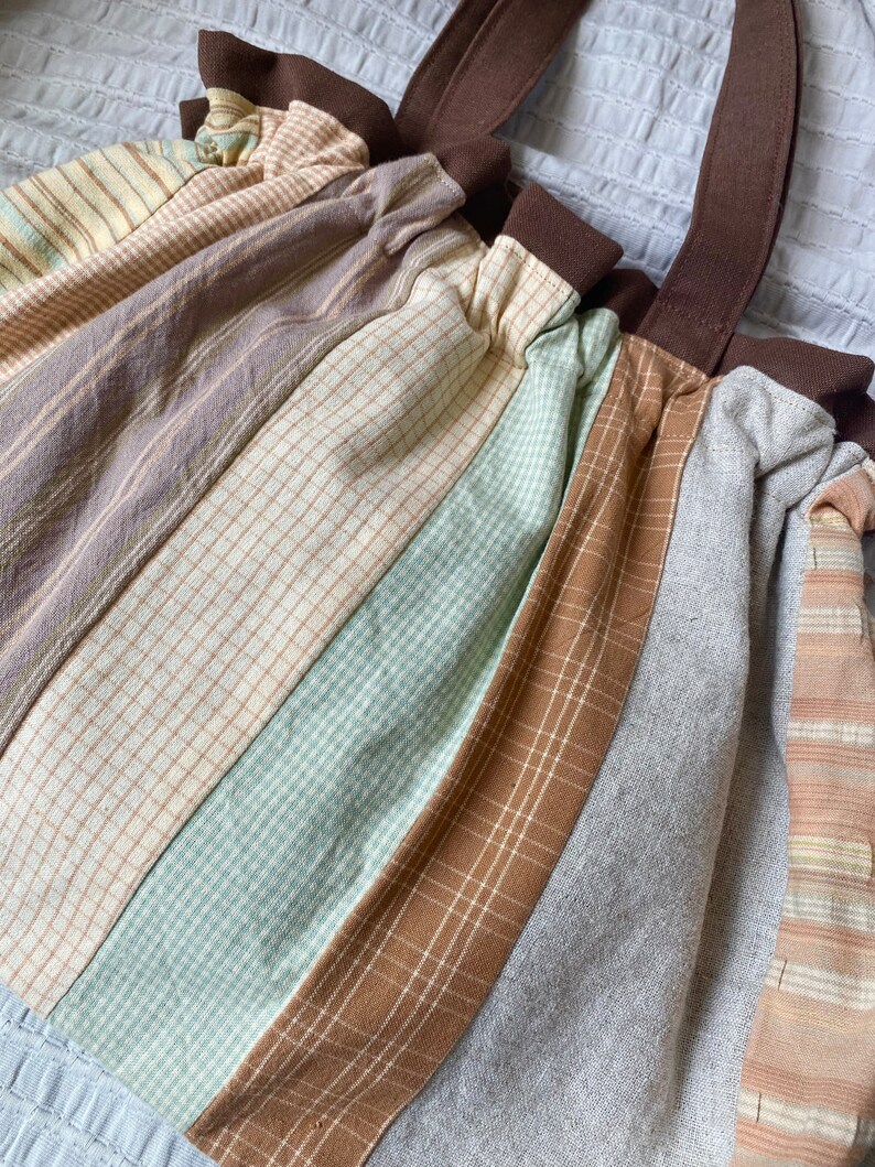 Handmade Granny Bag With Cinched Ribbon Top - Etsy