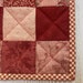 Cute Scrappy Red and Pink Piecework Mini Quilt, Small Tapestry, Home ...