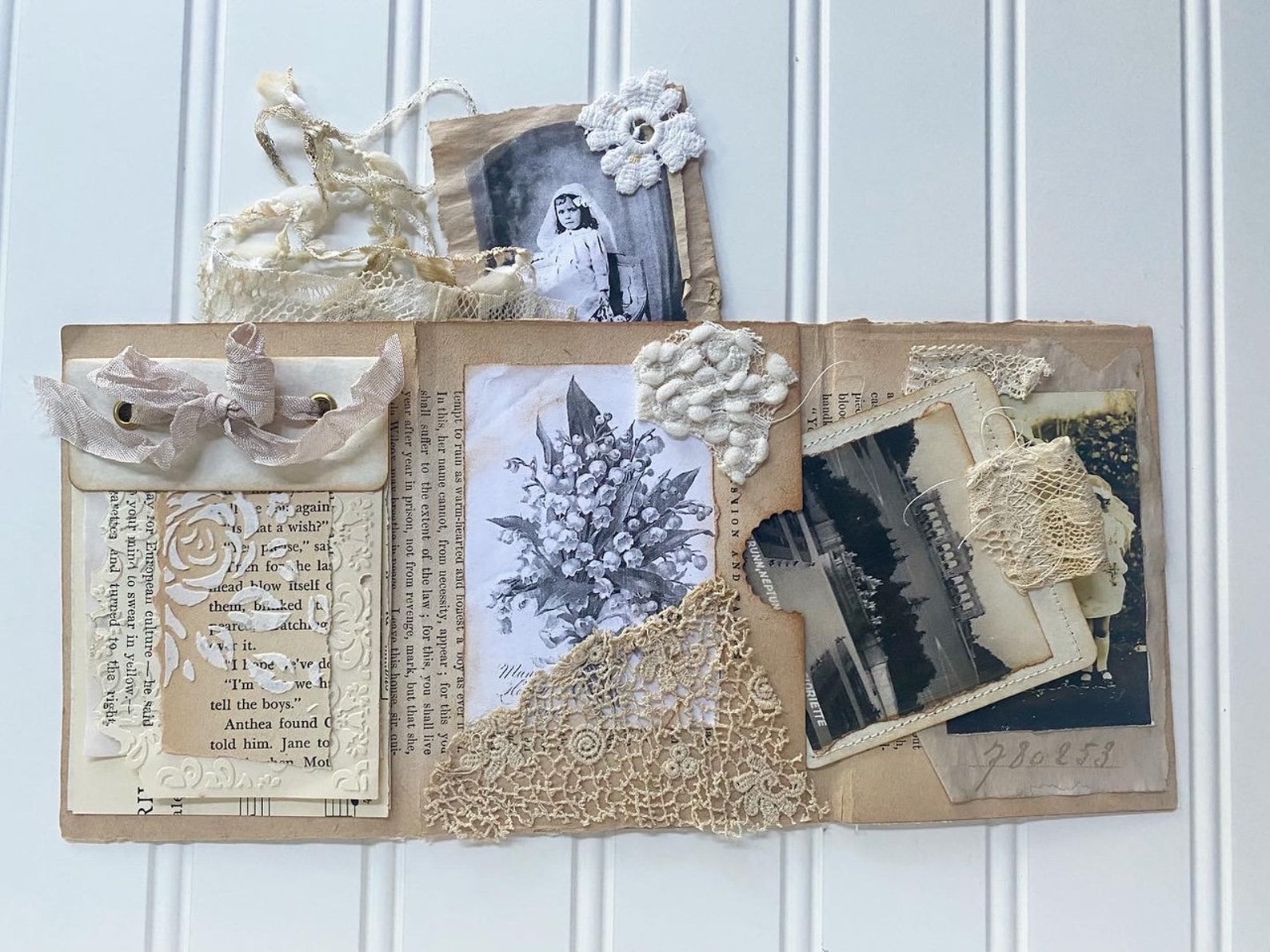 Shabby Mini Junk Journal, Handmade, Ephemera, Scrap Journal - Etsy