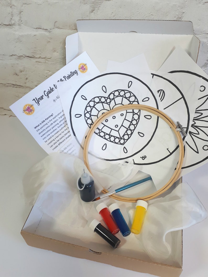 Silk Painting Kit Adults DIY Kits Childrens Craft Kit DIY | Etsy