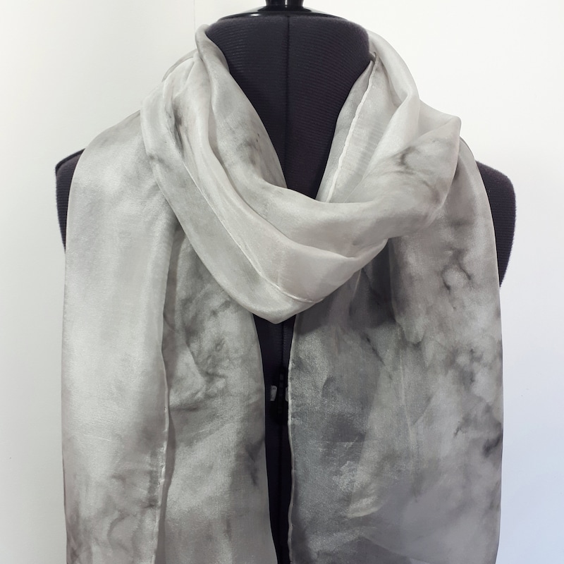 Grey Scarf - Etsy