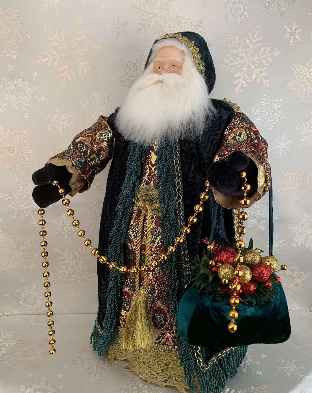 Old World Victorian, Dianes Heirloom Santas, Santa Doll, Handmade Santa ...