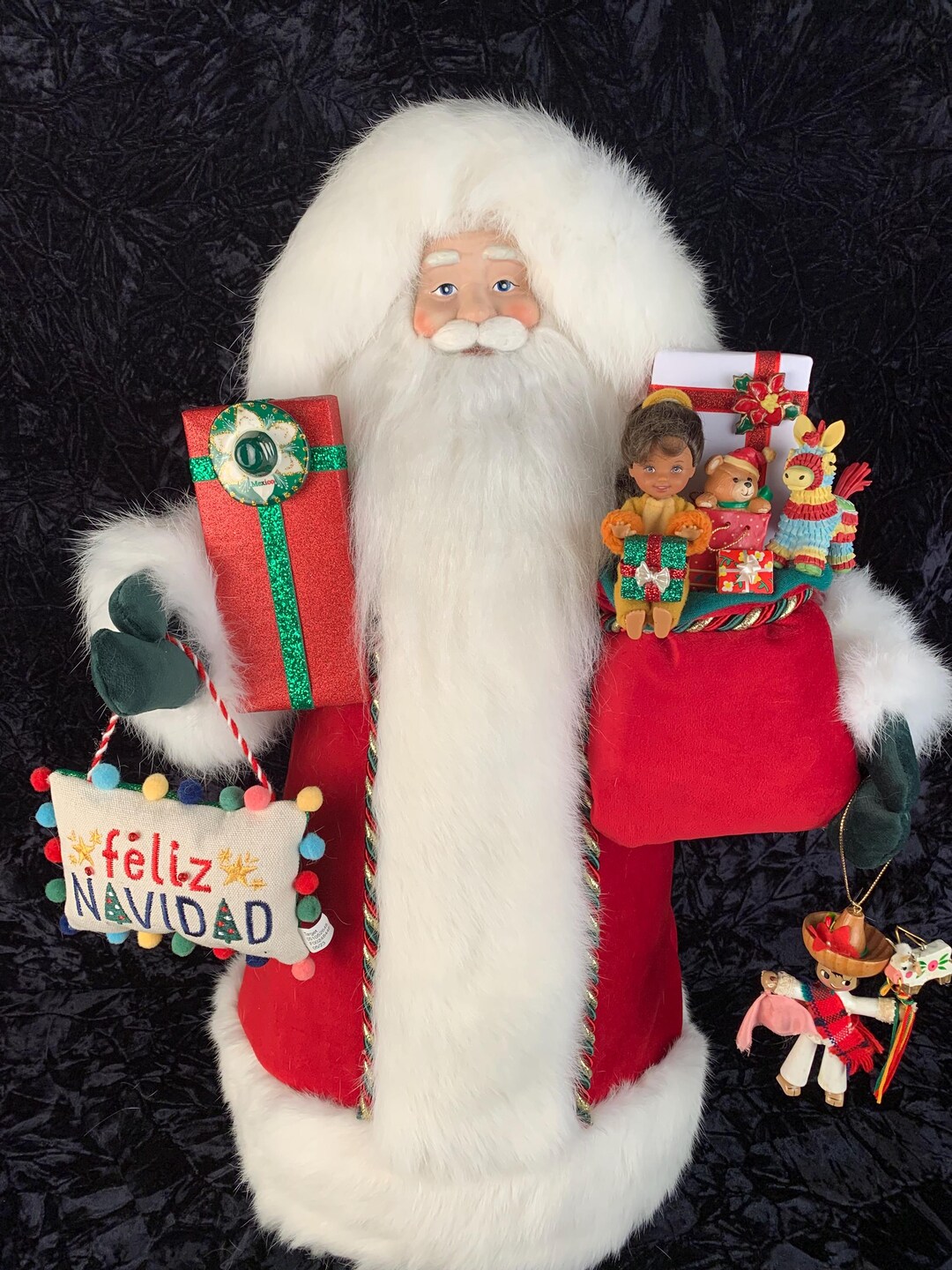 Mexican Santa, Feliz Navidad, Christmas, Santa Dolls, Papa Noel ...