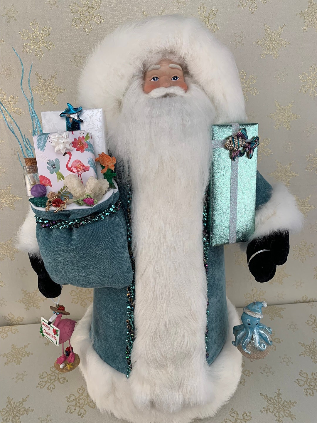 Christmas, Santa Dolls, Beach Santa Claus, Handmade Santas, Santa Claus ...