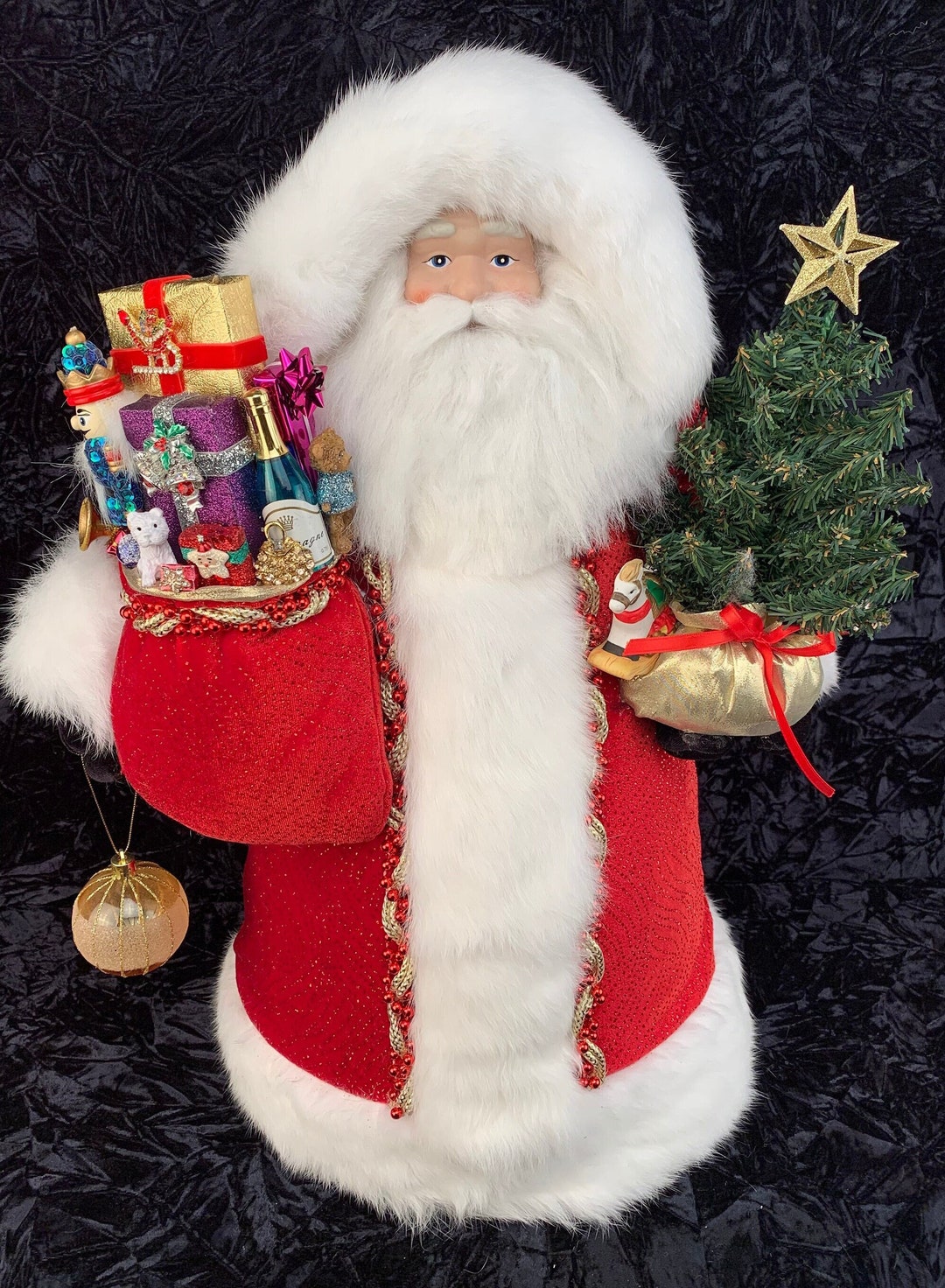 Christmas Traditional Santa Claus Handmade Santa Claus - Etsy