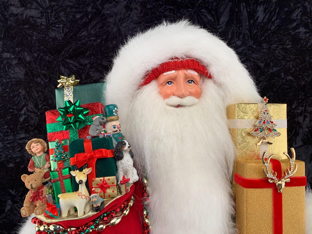 Christmas, Santa Claus, Handmade Santa Claus, Traditional Santa Claus ...
