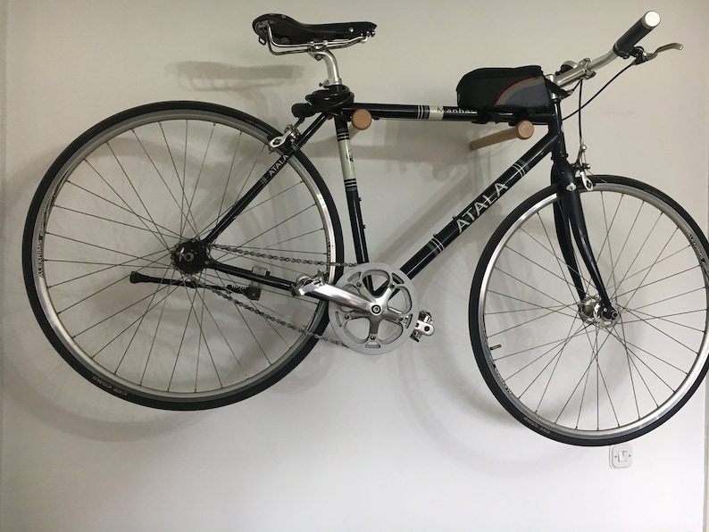 Bike Rack With Cap Wall Mount Wooden Bicycle Holder With Cap Bicycle ...