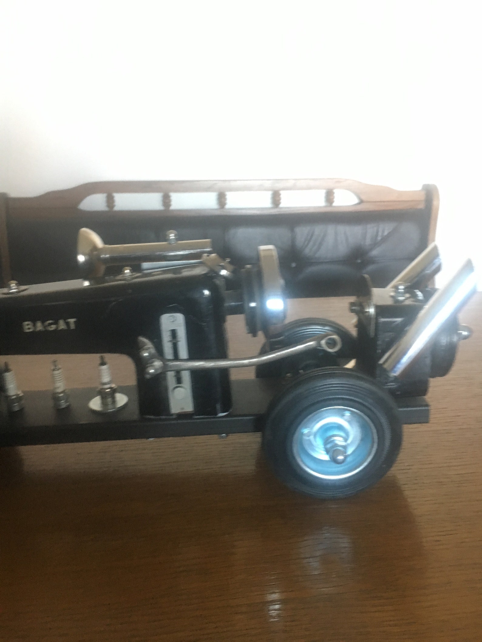 Sewing Machine Hot Rod Car Man Cave Decor Scrap Metal Art - Etsy