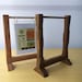 Menu Stand Wooden Double Post Menu Holder Flip Menu Organizer Menu ...