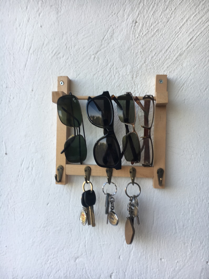 Sunglasses Holder and Key Rack ,wall Eyeglass Display Wall Mount ...