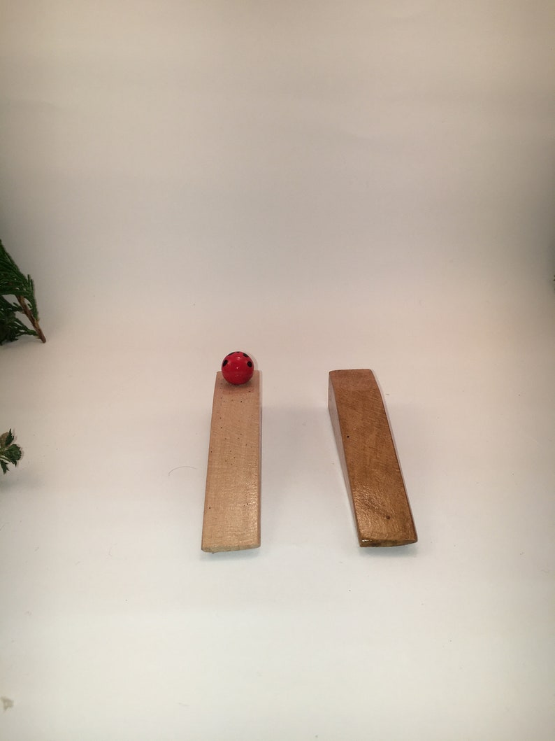 Beech Wedge Shape Door Stopset of 2 Small Walnut Stoppers - Etsy