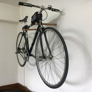 Bike Rack With Cap Wall Mount Wooden Bicycle Holder With Cap Bicycle ...