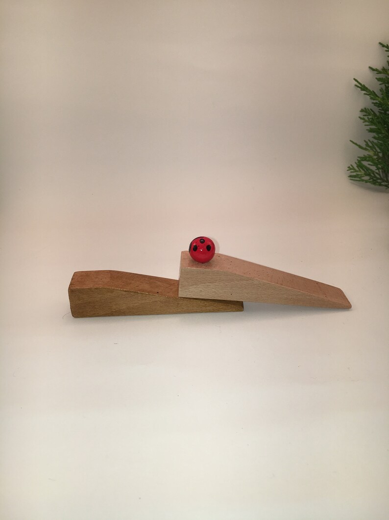 Beech Wedge Shape Door Stopset of 2 Small Walnut Stoppers - Etsy