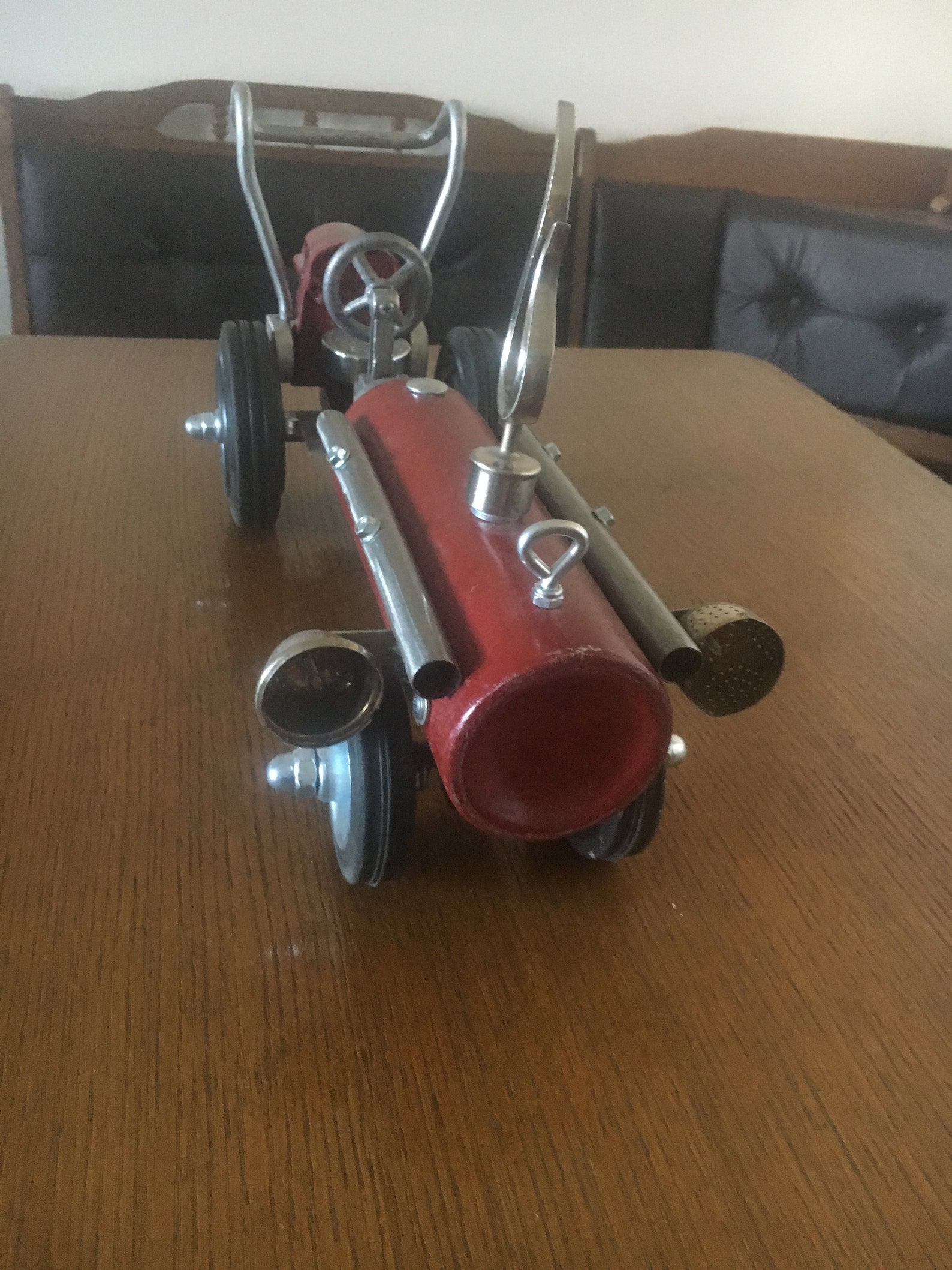 Hot Rod Machine Metal Art Car Man Cave Decor Scrap Metal Art Metal ...