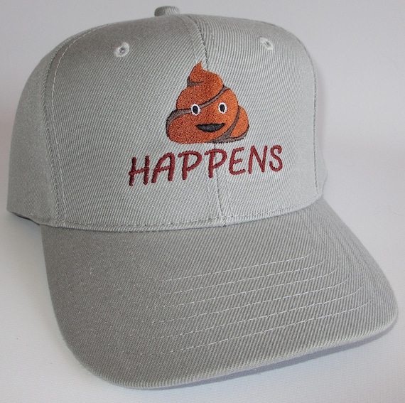 Custom embroidered cap CRAP HAPPENS Cap | Etsy