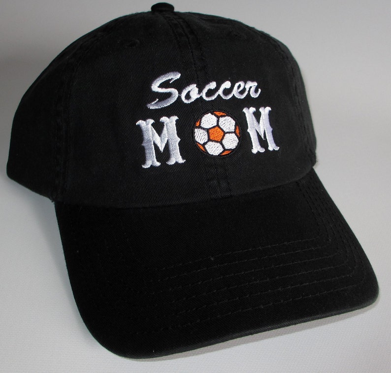 Custom Embroidered Hats / Caps Soccer MOM - Etsy