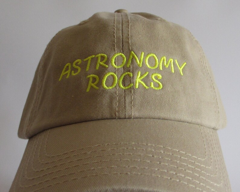 Custom Embroidered Hats / Caps, Astronomy Rocks Cap - Etsy