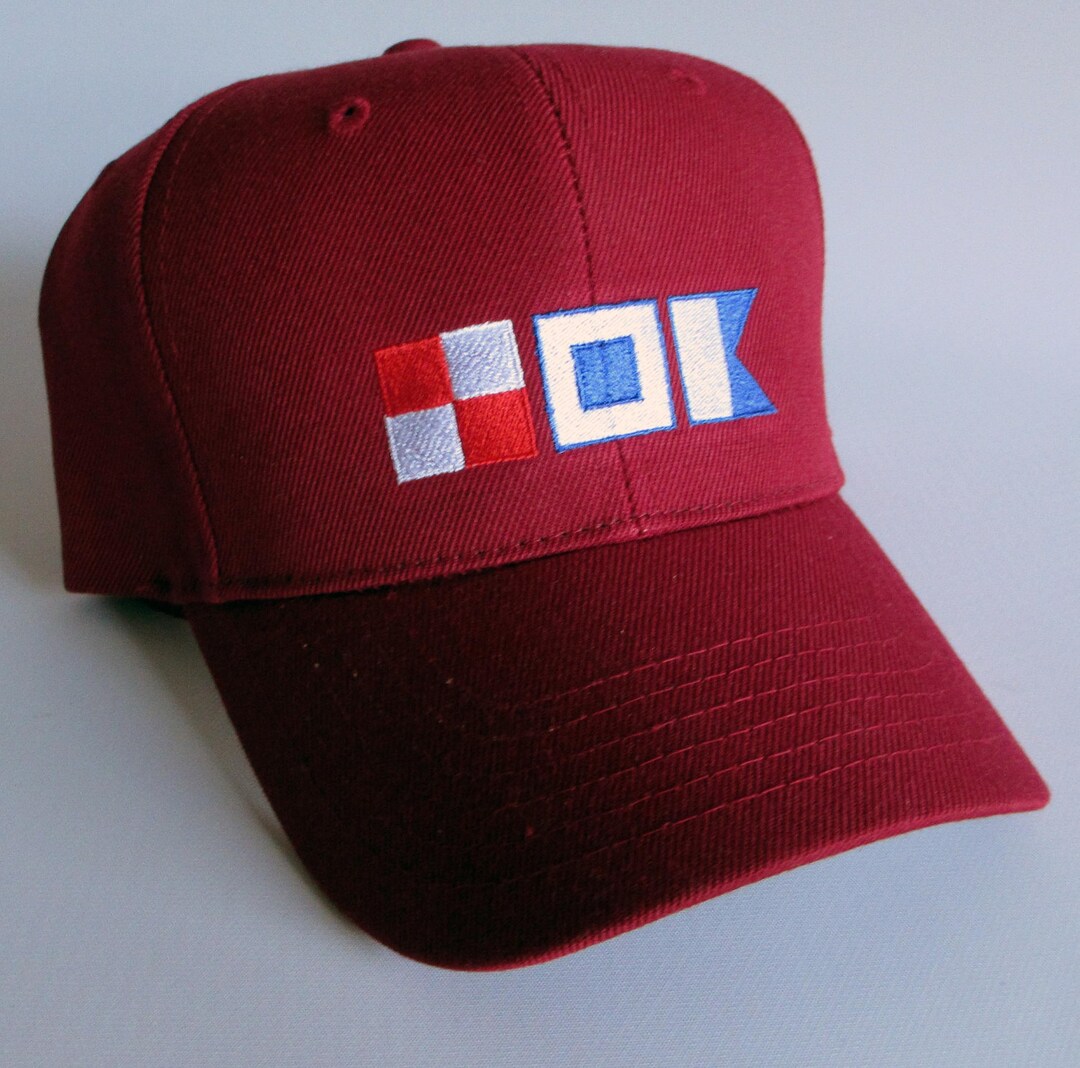 Custom Embroidered Nautical Flag Hat: "usa" Velcro Cap - Etsy