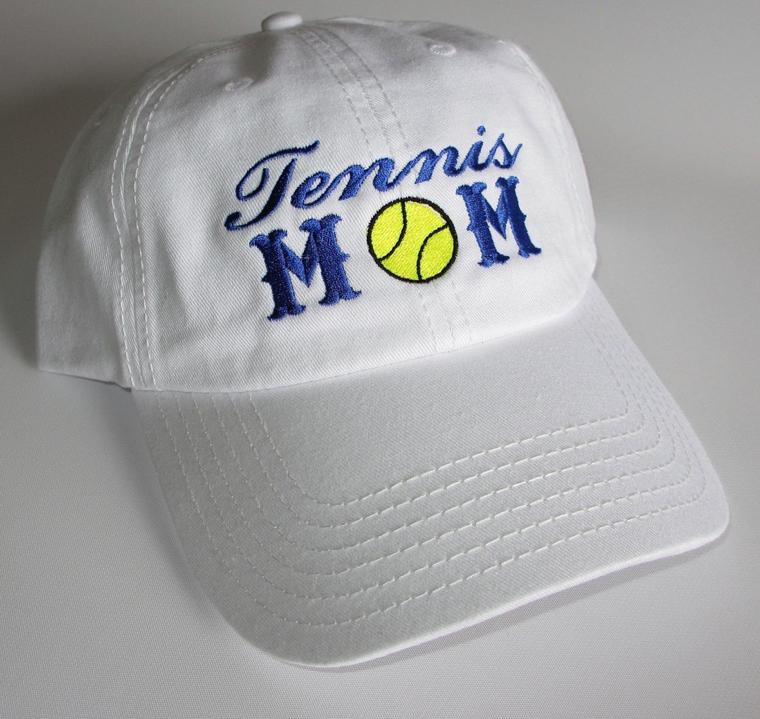 Custom Embroidered Hats / Caps, Tennis MOM - Etsy
