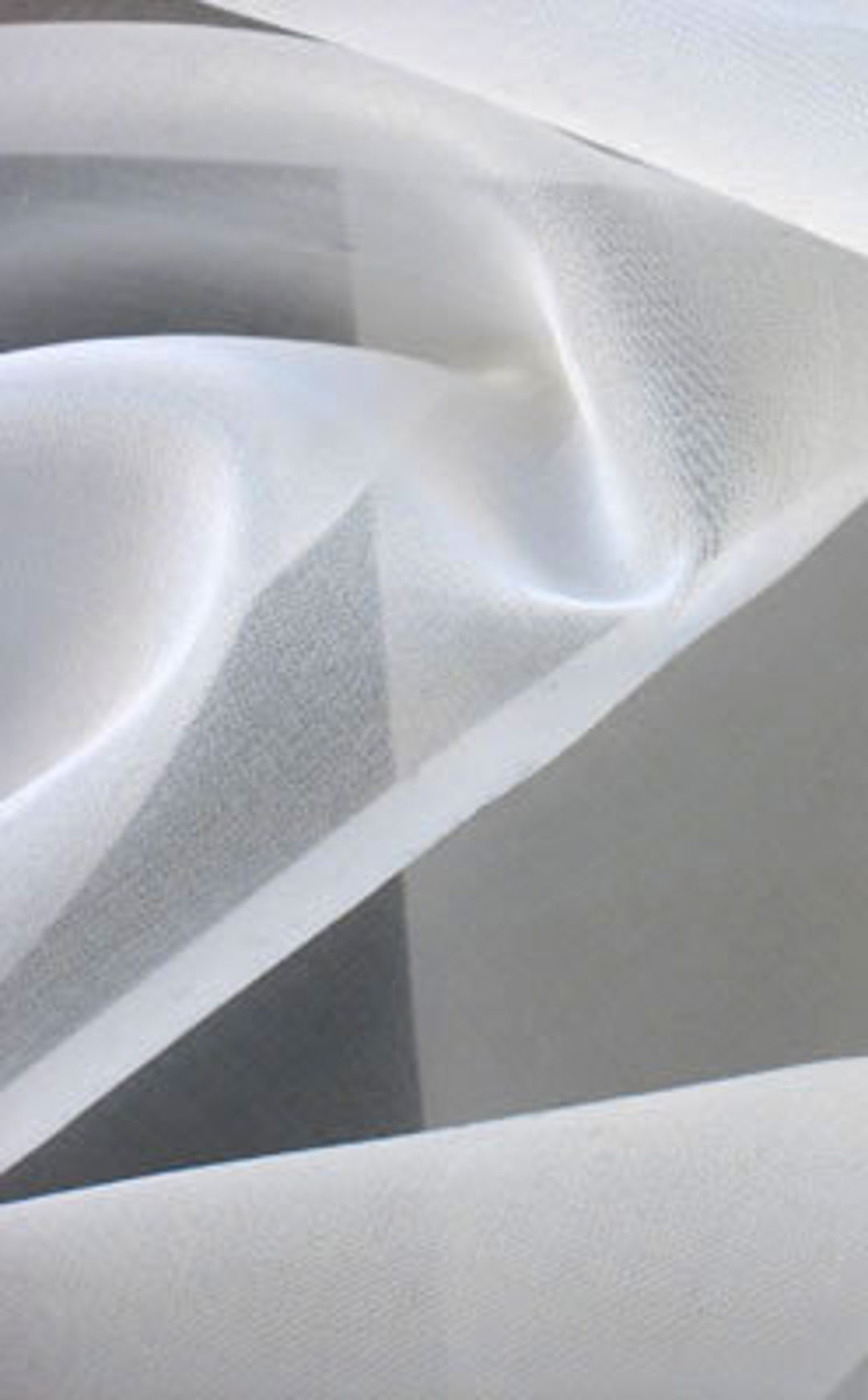Silk Organza, 5mm, White. 114cm (45") Wide, Sold by the Meter (1.09 ...