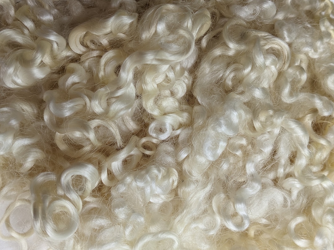 Wensleydale Wool Locks, Natural White, Washed, 25 Grams (0.88 Oz) - Etsy