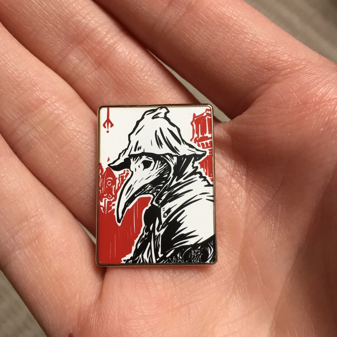 Bloodborne the Crow Enamel Pin Metal Enamel Pin Badge - Etsy