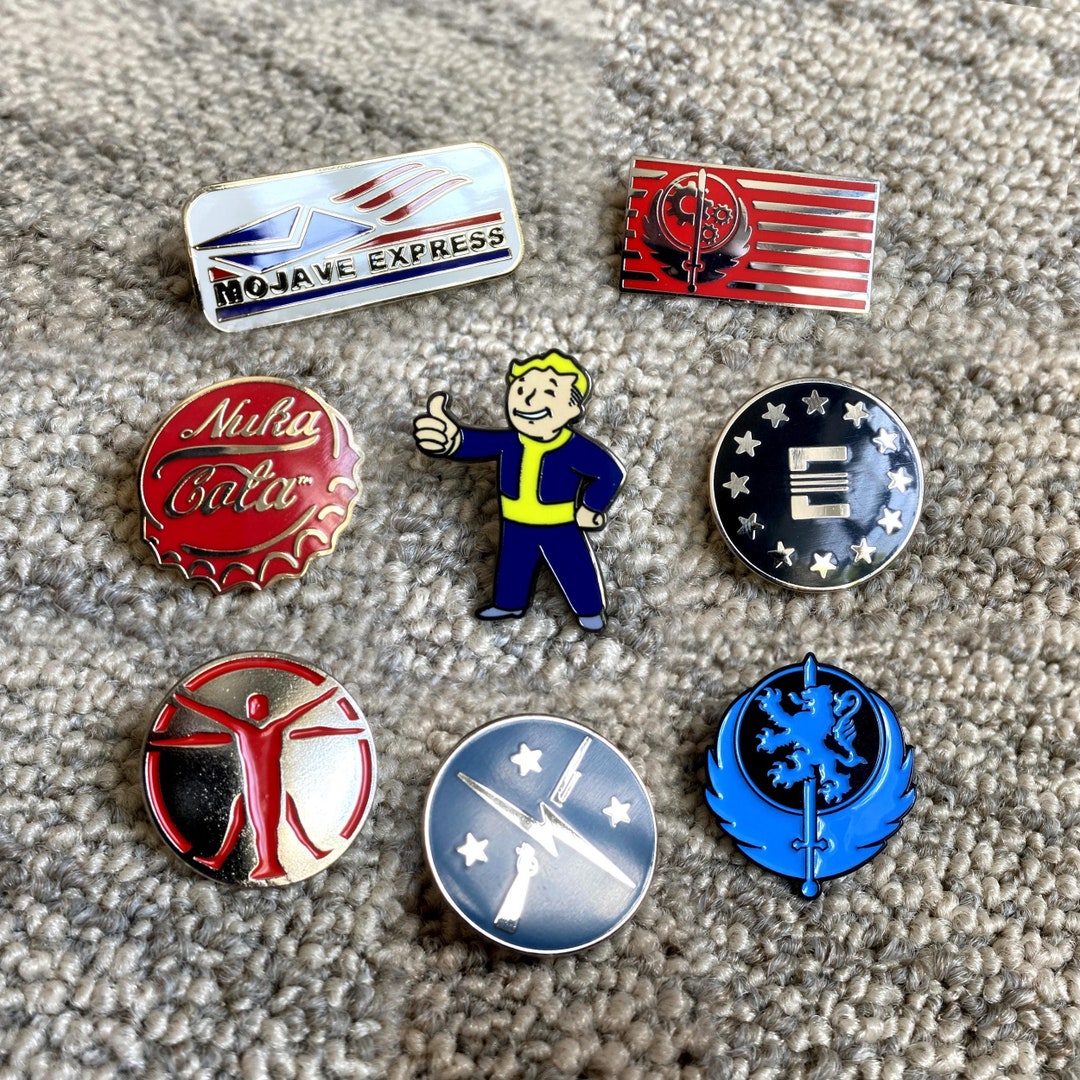Fallout Inspired Pins Enamel Pin Badge Brooch Vault Tec Brotherhood of ...