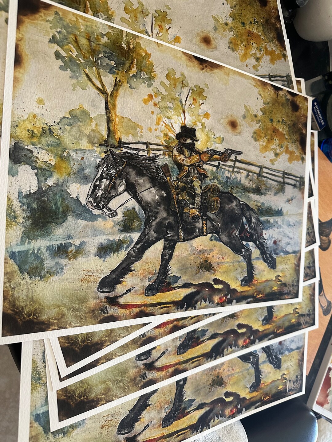 Red Dead Redemption2/ Rdr2/watercolors/ Arthur Morgan/ Video Game Art ...