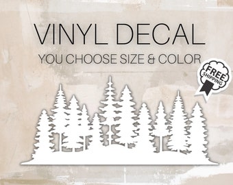 Pine Tree Car Decal - Etsy