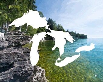 Great Lakes Decal - Etsy