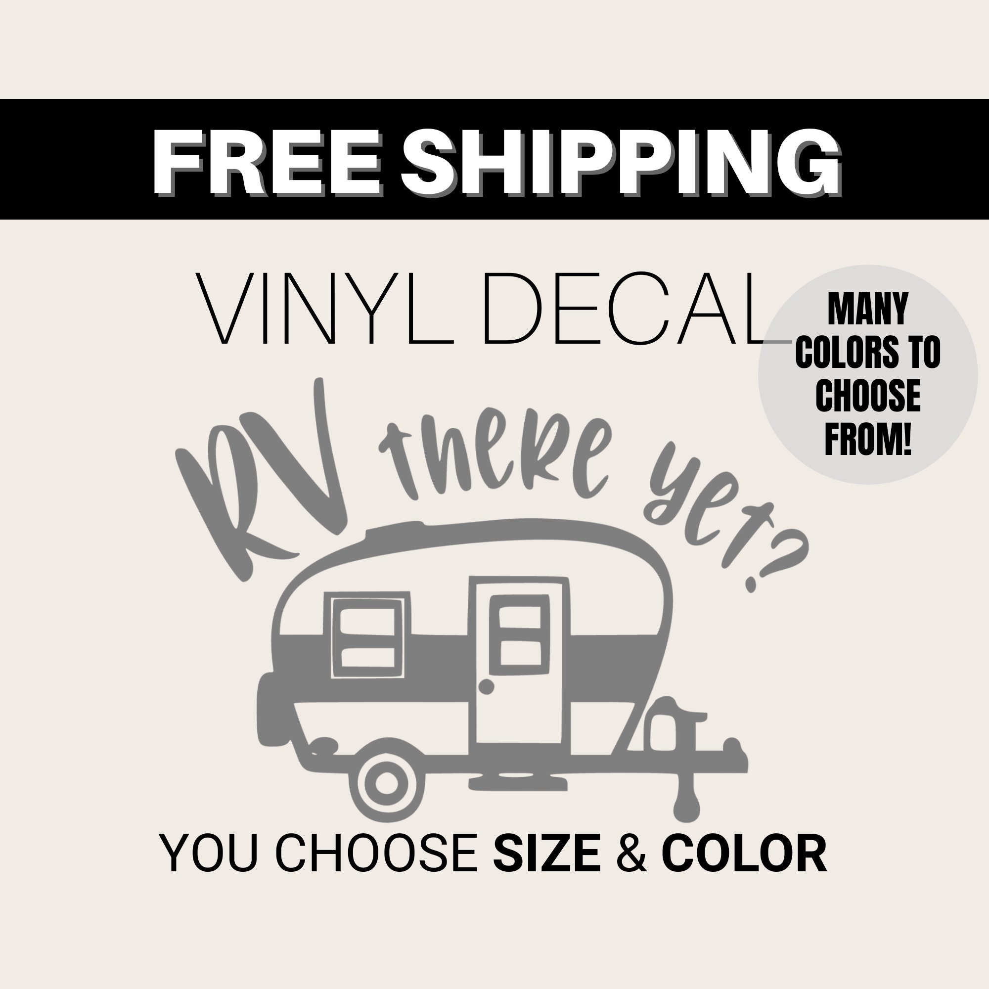 RV There Yet / Calcomanía de coche / Camper RV Travel Trailer - Etsy España