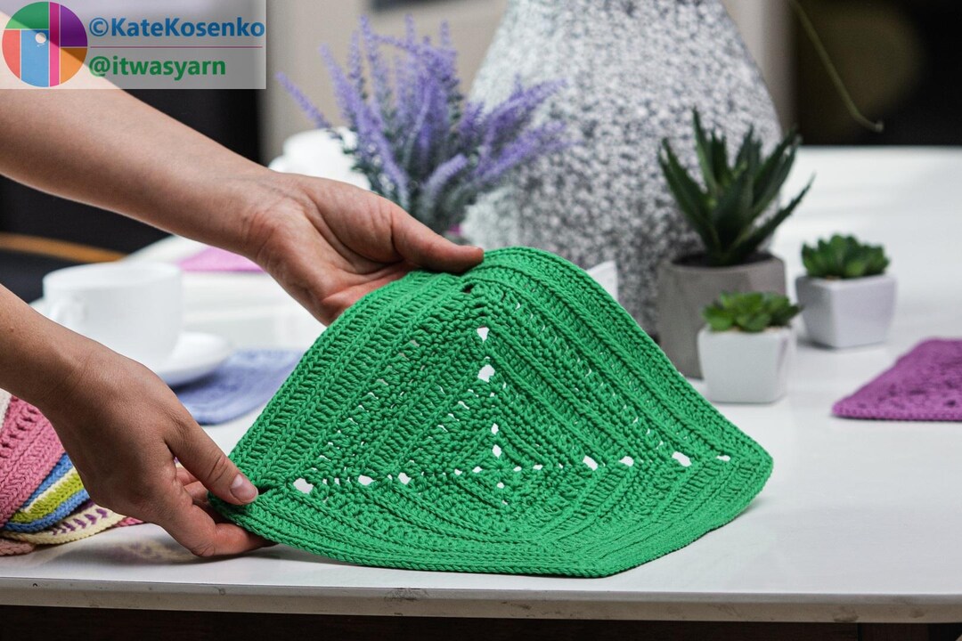 Crochet Square Pattern "august" – Multiple Stitch Styles for Unique ...