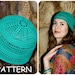 Women's Vintage Hat Pattern Lace Beanie Graph Pattern | Etsy