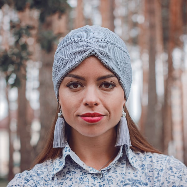 Knit Turban Hat - Etsy
